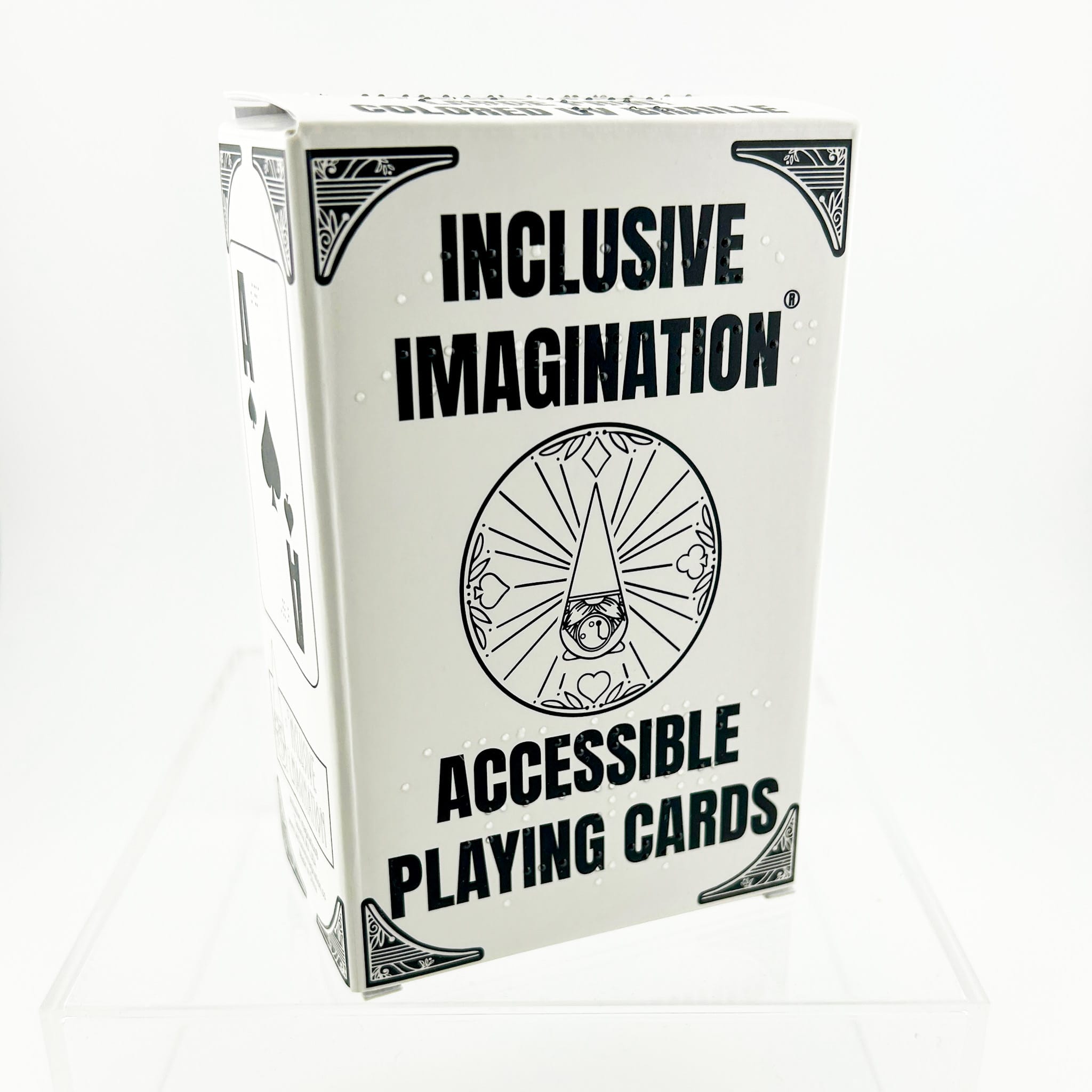 Accessible Playing Cards | Black Card Back - Inclusive Imagination